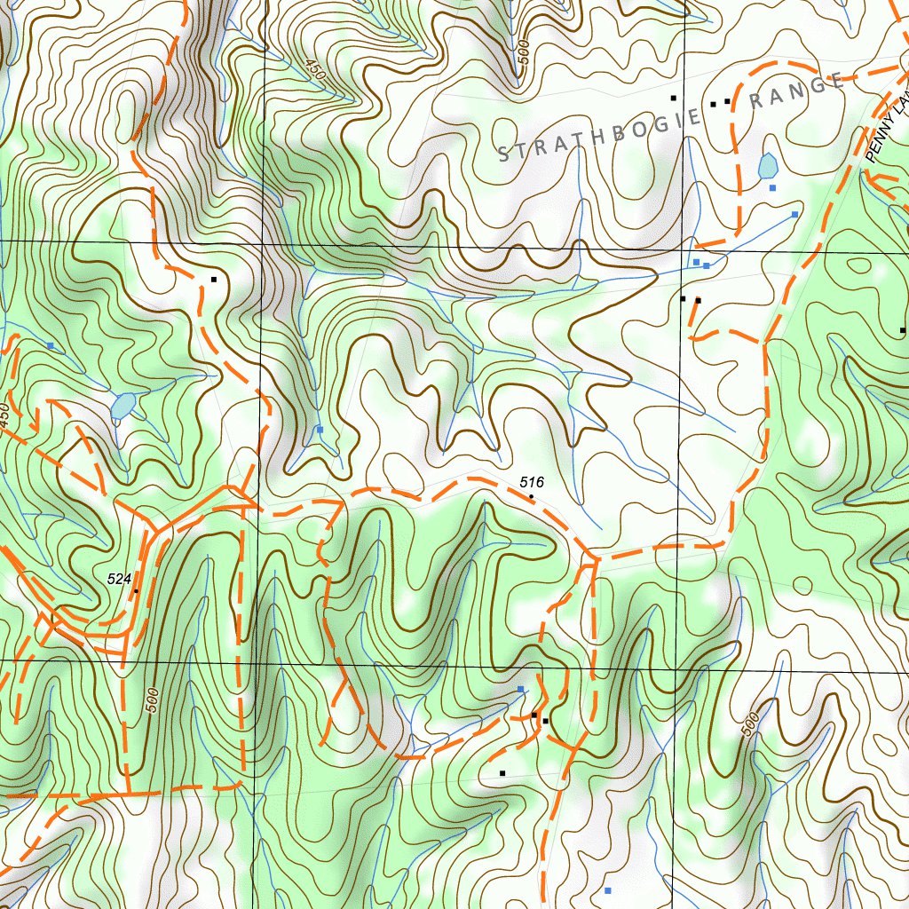 8024-3-S STRATHBOGIE SOUTH Map by nswtopo | Avenza Maps