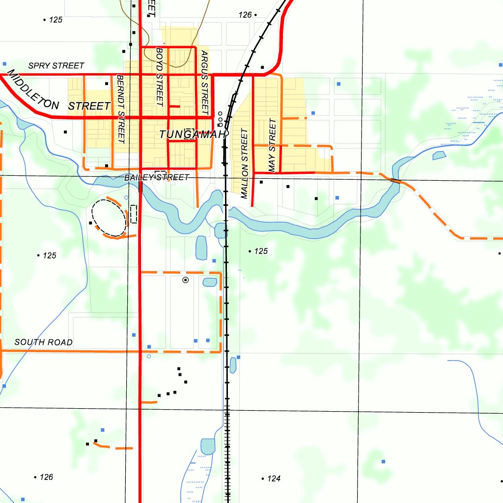 8025-1-S TUNGAMAH SOUTH Map by nswtopo | Avenza Maps