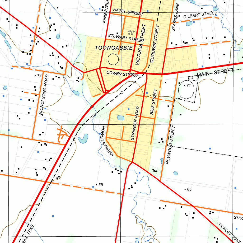 8221-4-N TRARALGON NORTH Map by nswtopo | Avenza Maps