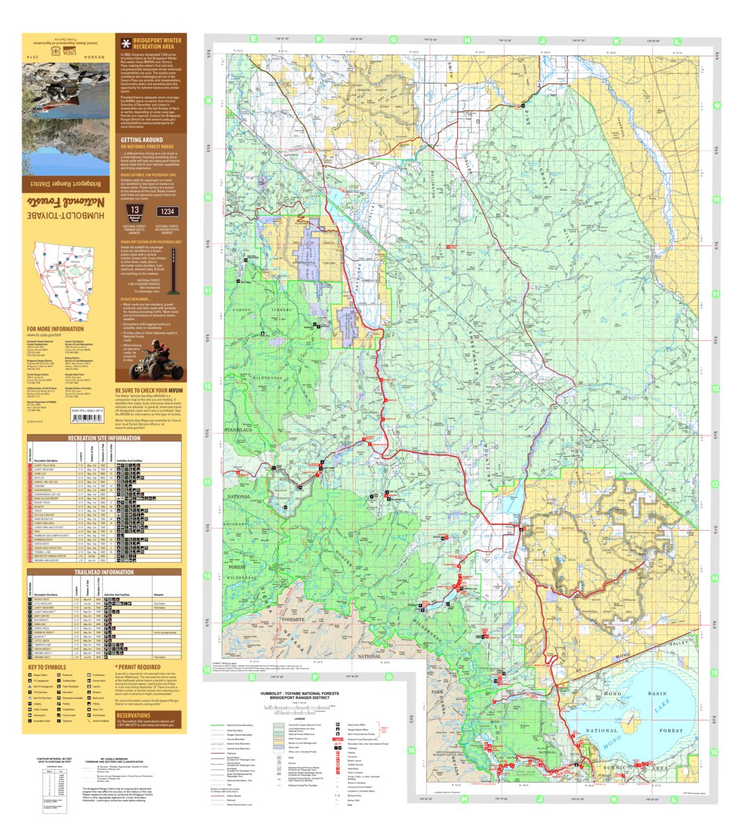 Humboldt-Toiyabe National Forests Bridgeport Ranger District West 2014 ...