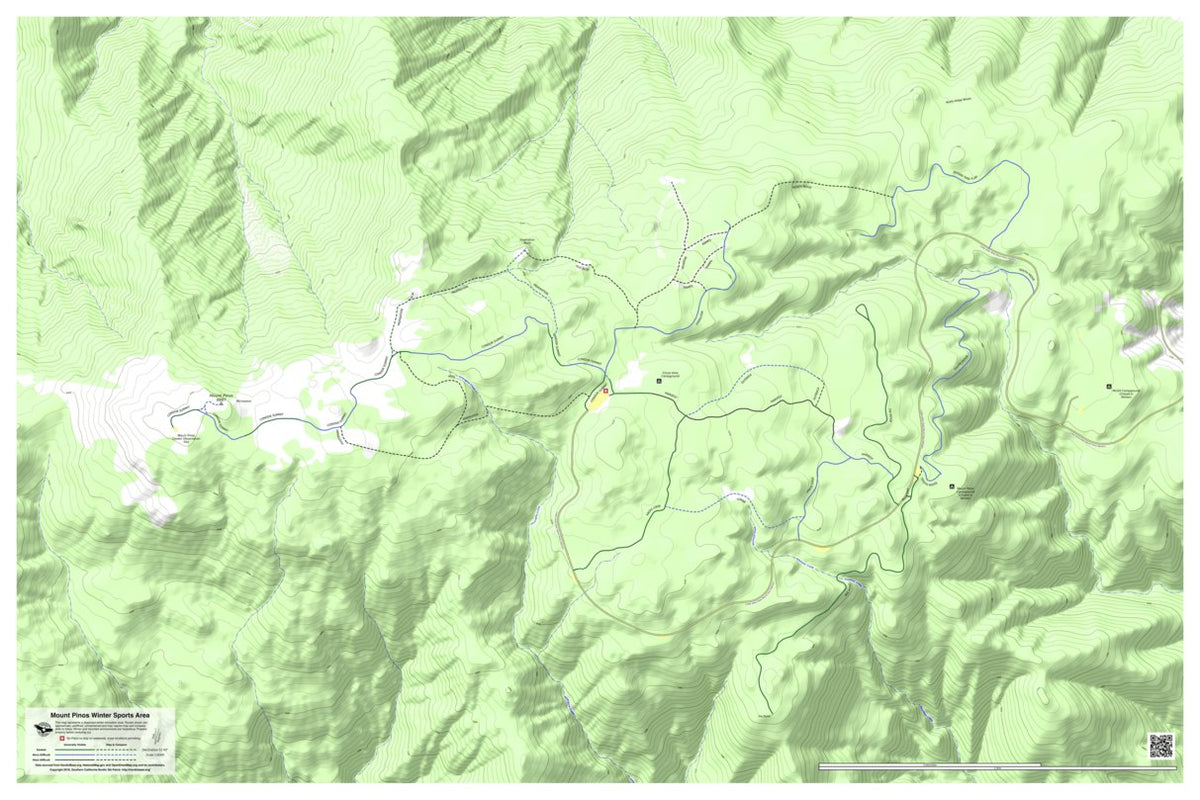 Mount Pinos Winter Sports Area Map by Southern California Nordic Ski ...