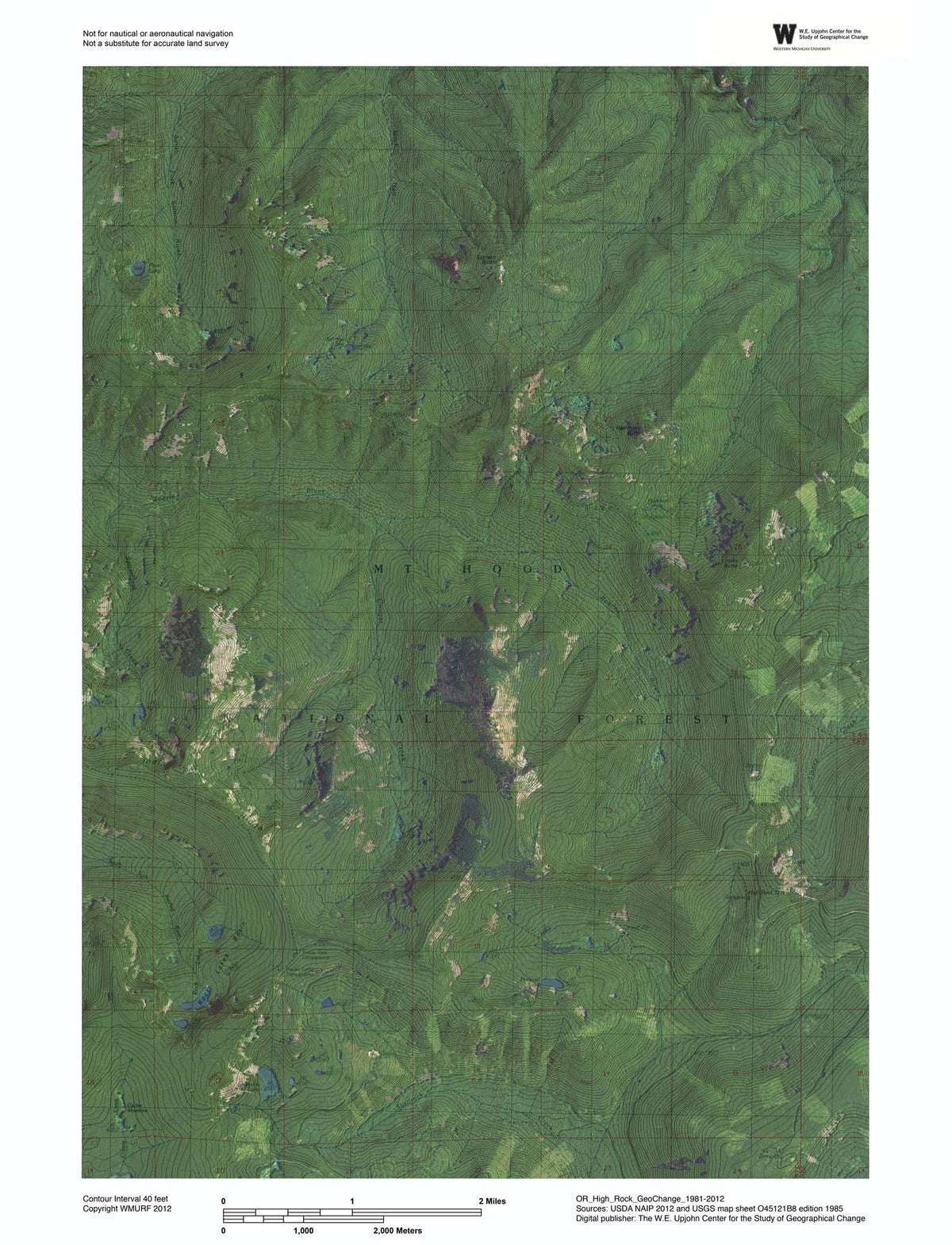 Roaring River Wilderness Area, Oregon (Bundle) Map by Western Michigan ...