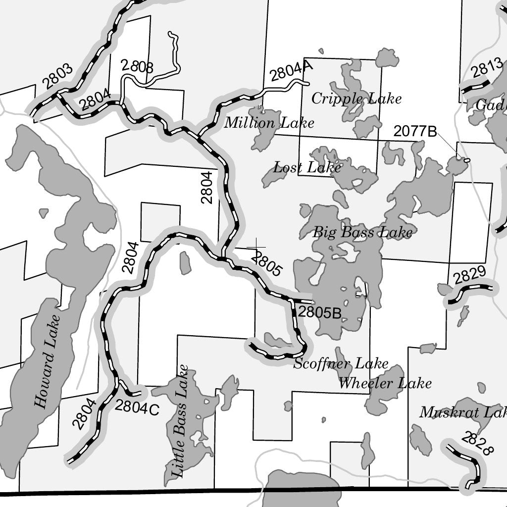Chippewa NF MVUM Southwest Map by US Forest Service R9 | Avenza Maps