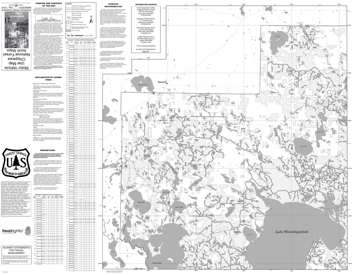 Chippewa NF MVUM Northwest Map by US Forest Service R9 | Avenza Maps