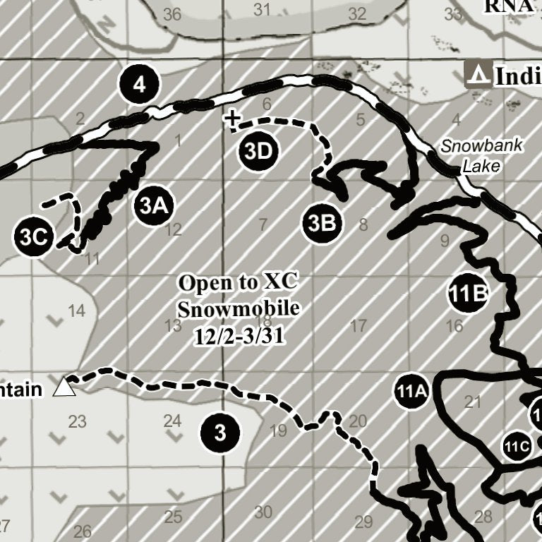 Lincoln Snowmobile Map North Half by MontanaGPS | Avenza Maps