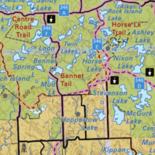 Map21 Moose Mountain Provincial Park - Saskatchewan Map by Backroad ...