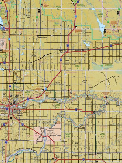 Map71 Prince Albert - Saskatchewan Map by Backroad Mapbooks | Avenza Maps
