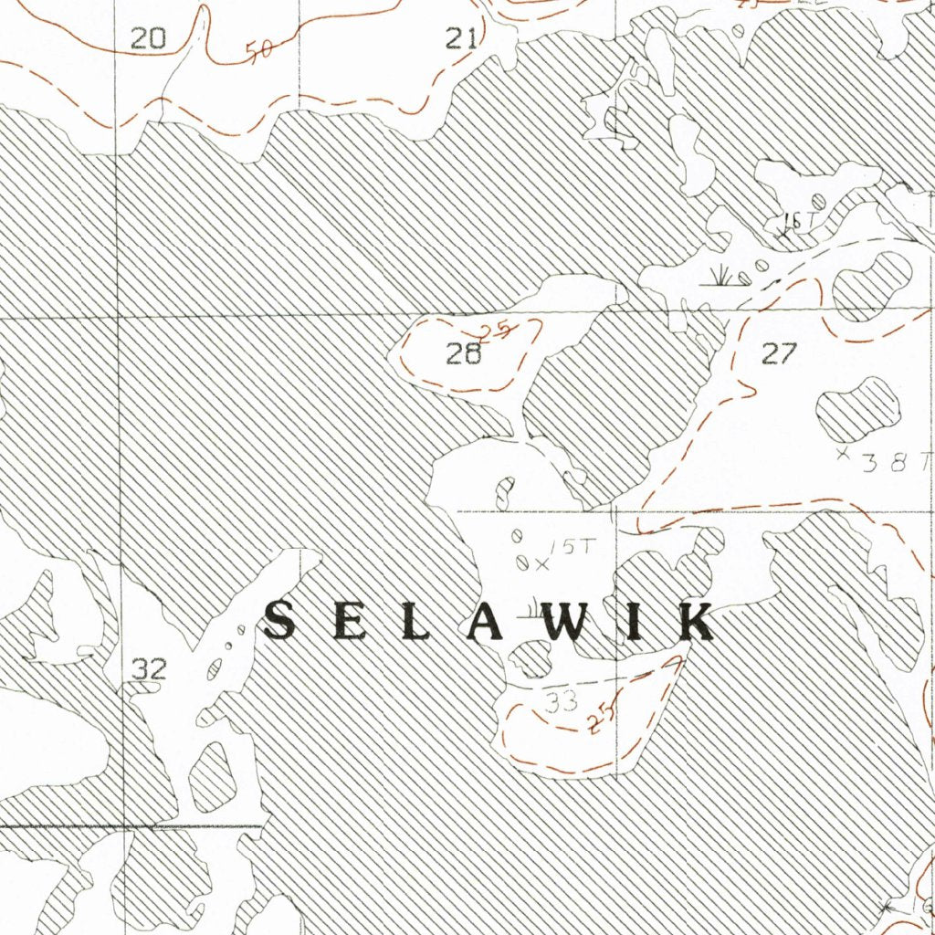 Selawik C-2, AK (1985, 63360-Scale) Map by United States Geological ...