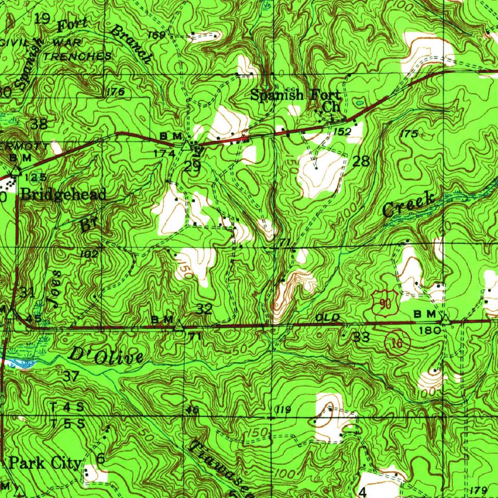 Fairhope, AL (1941, 62500-Scale) Map by United States Geological Survey ...