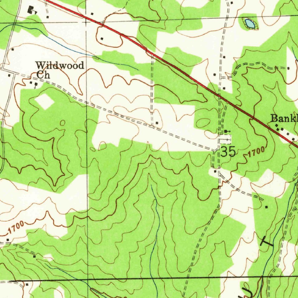 Valley Head, AL-GA (1946, 24000-Scale) Map by United States Geological ...
