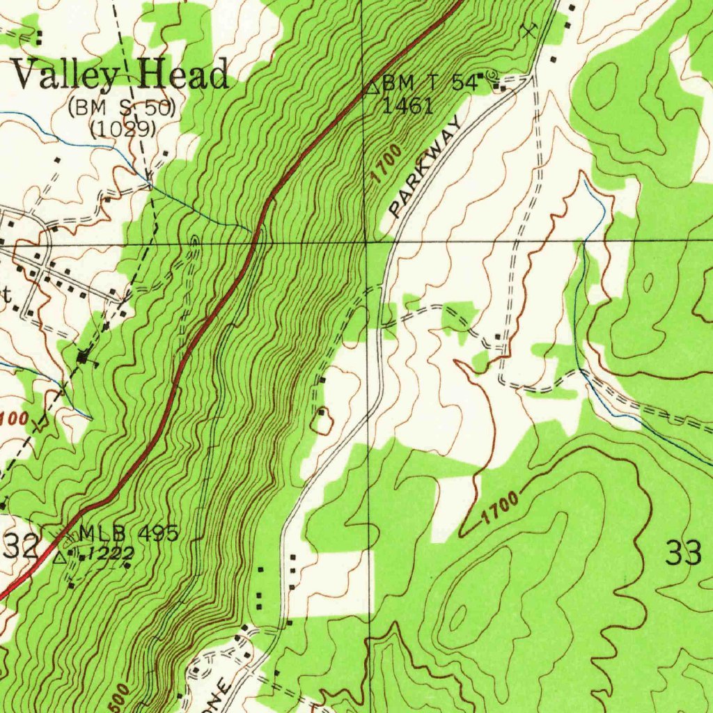 Valley Head, AL-GA (1946, 24000-Scale) Map by United States Geological ...