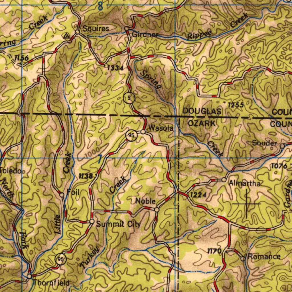 Harrison, AR-MO (1949, 250000-Scale) Map by United States Geological ...