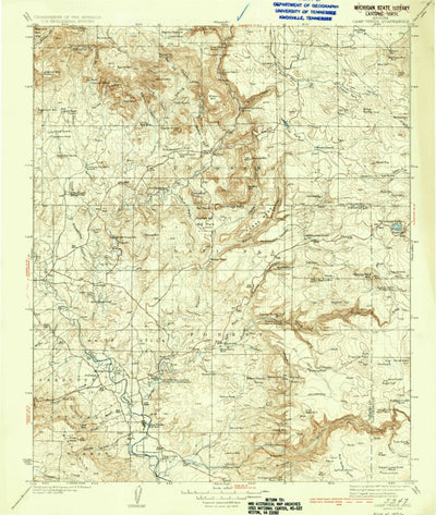 Camp Verde, AZ (1936, 125000-Scale) Map by United States Geological ...