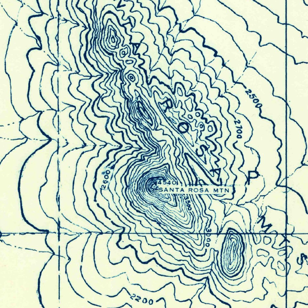 Silver Bell, AZ (1934, 125000-Scale) Map by United States Geological ...
