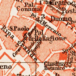 Ferrara city Map, 1903 by Waldin | Avenza Maps