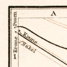 Bromberg (Bydgoszcz) city Map, 1911 by Waldin | Avenza Maps