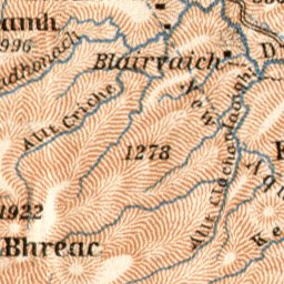 Loch Lomond and the Trossachs Map, 1906 by Waldin | Avenza Maps