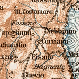 Map of the Maggiore Lake (Lago Maggiore), 1903 by Waldin | Avenza Maps