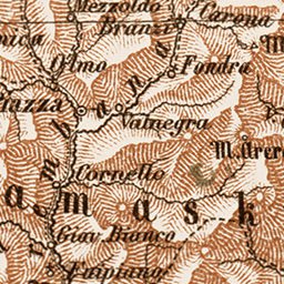 Map of the North Lombardy, 1903 by Waldin | Avenza Maps