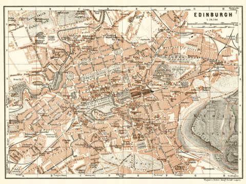 Edinburgh city Map, 1906 by Waldin | Avenza Maps