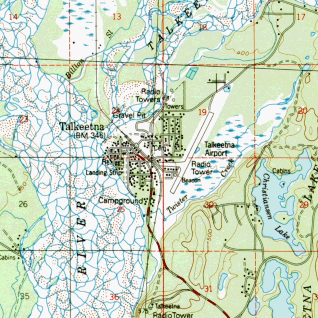 AK-TALKEETNA B1: Authoritative US Topos 1987 Map by Western Michigan ...