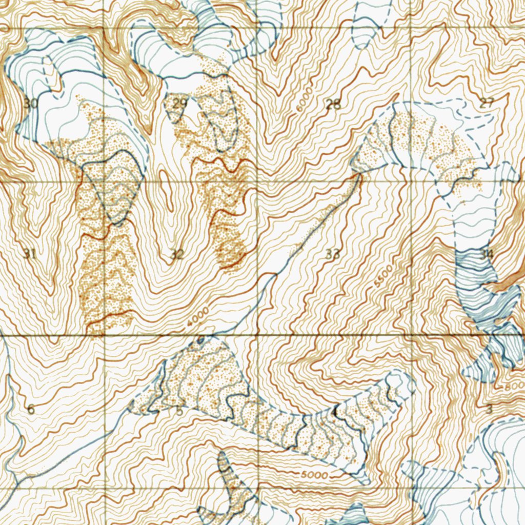 AK-TALKEETNA D5: Authoritative US Topos 1958 Map by Western Michigan ...