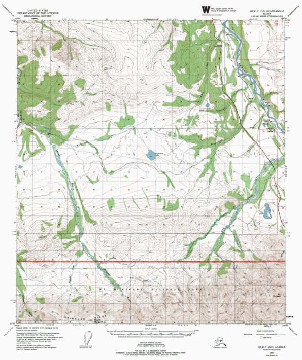 AK-HEALY D5: Authoritative US Topos 1951 Map by Western Michigan ...