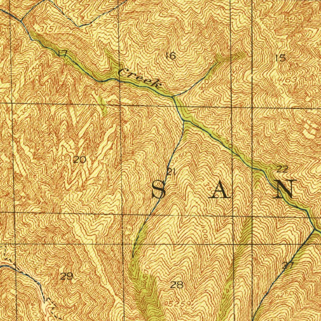 Junipero Serra, CA (1919, 62500-Scale) Map by United States Geological ...