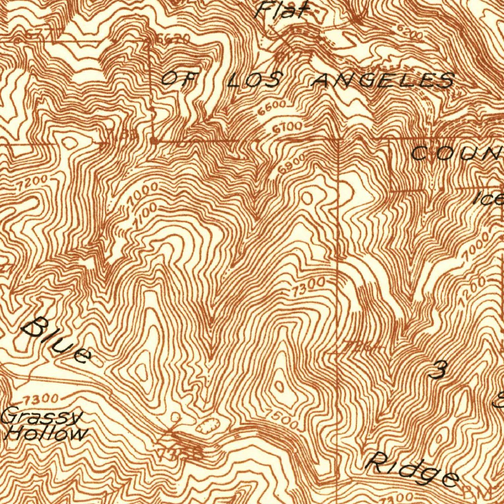 Mount Baden-Powell, CA (1936, 24000-Scale) Map by United States ...