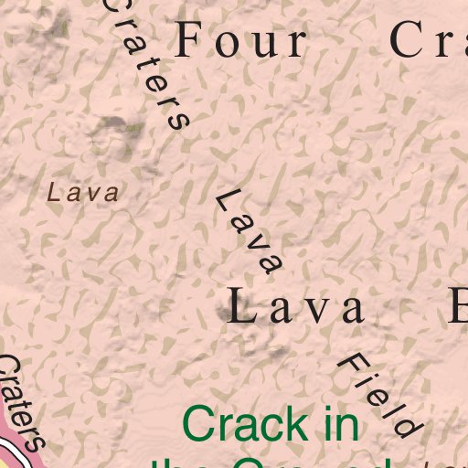 Crack in the Ground and Green Mountain Campground Map by Bureau of Land ...