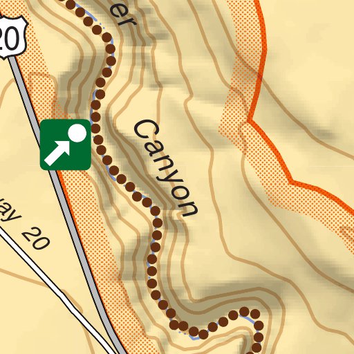 Dry River Canyon Trail Map by Bureau of Land Management - Oregon ...