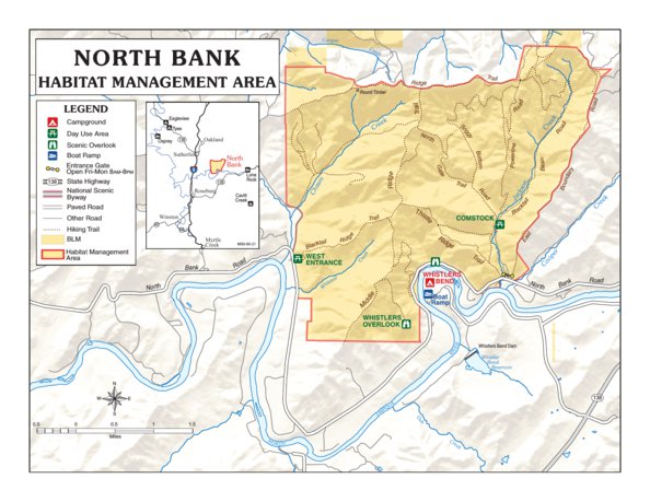 North Bank Habitat Management Area Map by Bureau of Land Management ...