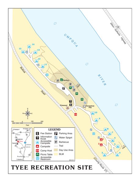 Tyee Recreation Site Map by Bureau of Land Management - Oregon | Avenza ...