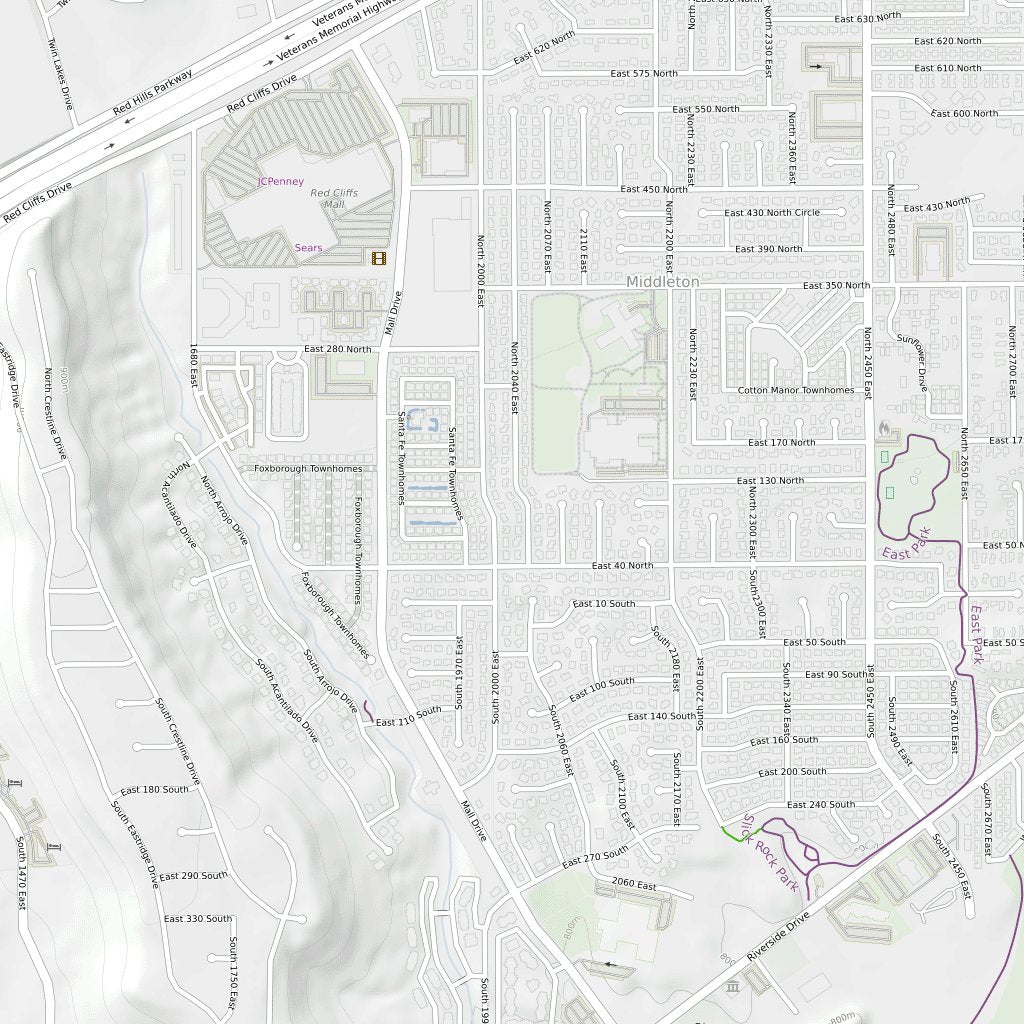 St. George Mountain Bike Trails Map by Trailforks | Avenza Maps