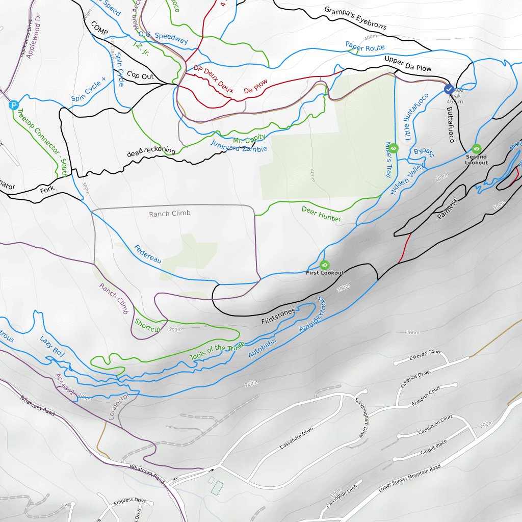 Abbotsford Mountain Bike Trails Map by Trailforks | Avenza Maps