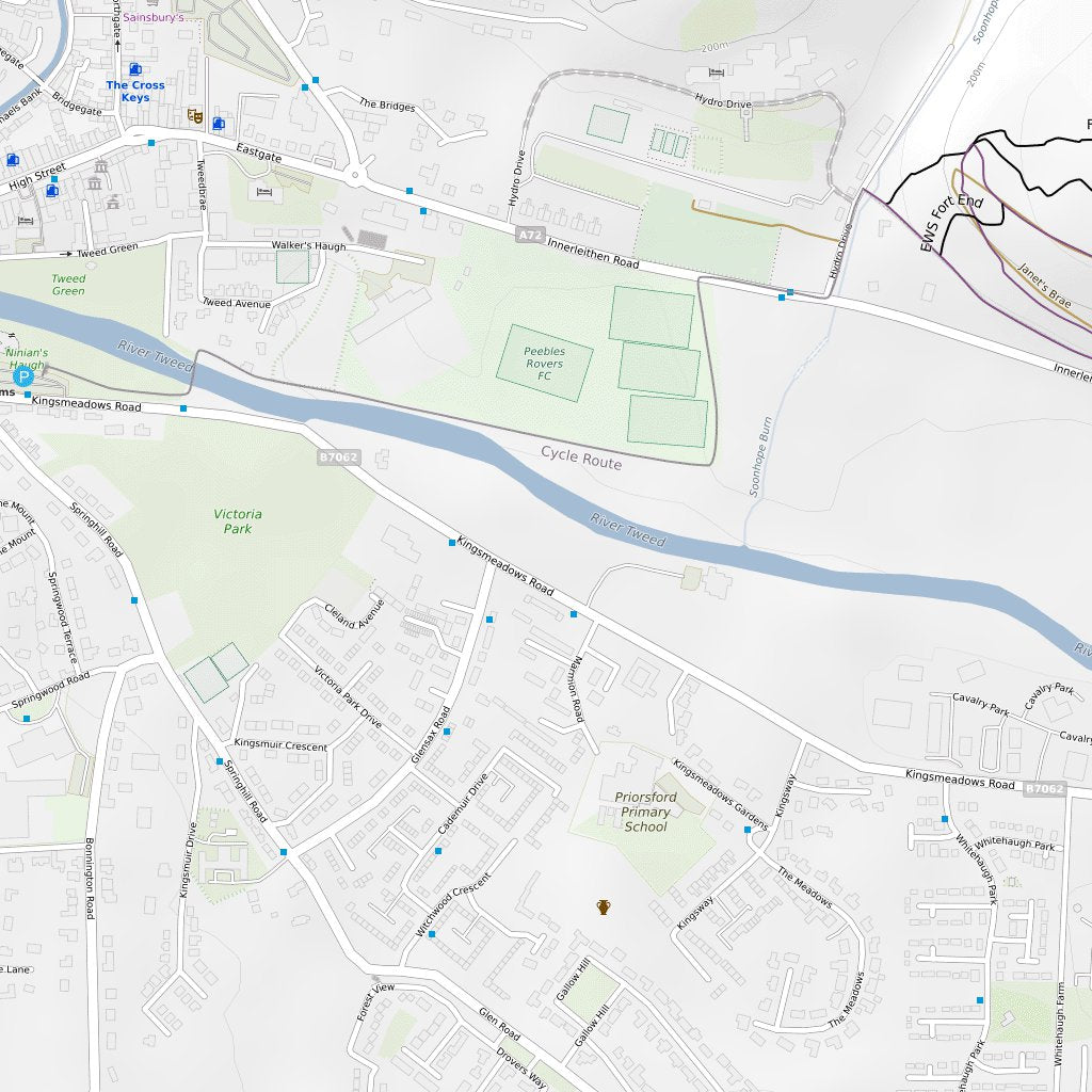 Peebles Mountain Bike Trails Map by Trailforks | Avenza Maps