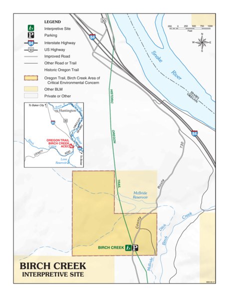 Birch Creek Interpretive Site Map by Bureau of Land Management - Oregon ...