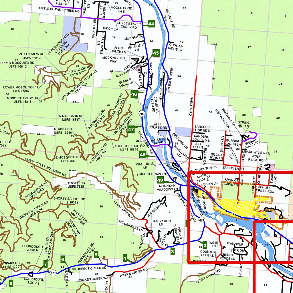 Sanders County Montana Map by Sanders County, Montana | Avenza Maps