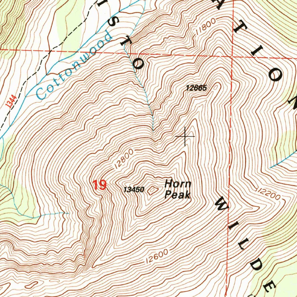Horn Peak, CO (2001, 24000-Scale) Map by United States Geological ...