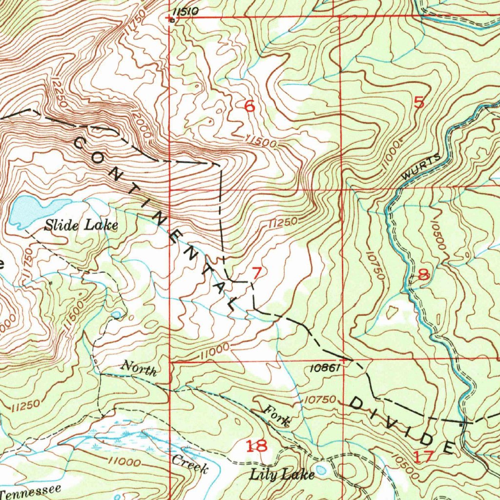 Holy Cross, CO (1949, 62500-Scale) Map by United States Geological ...