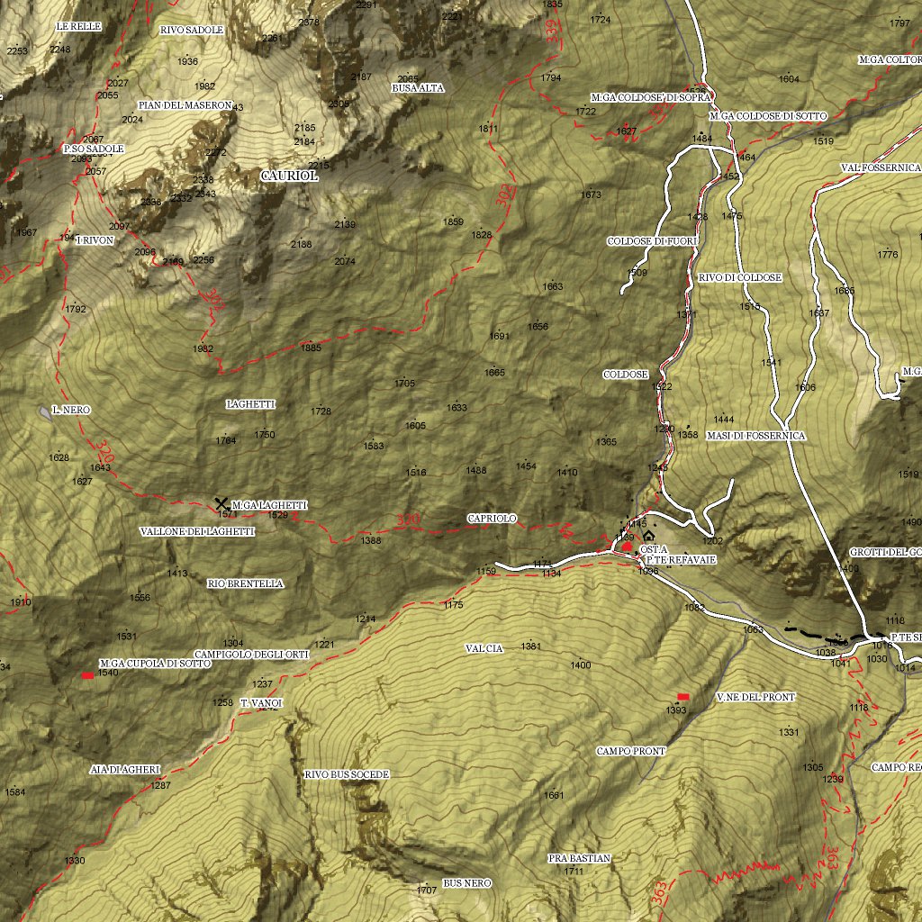 Lagorai, Cavalese, Cima d'Asta Map by Adventuremapping Ltd. | Avenza Maps