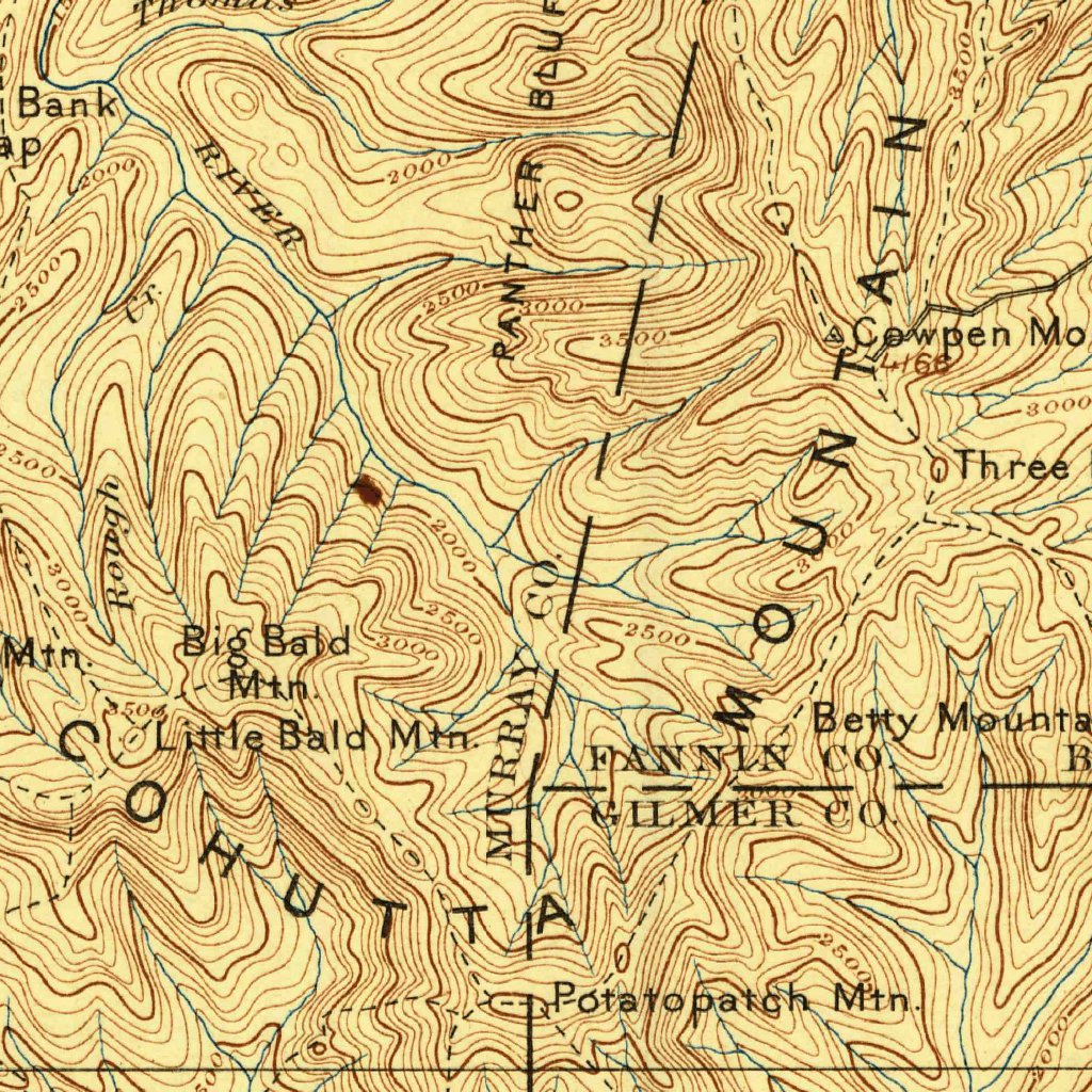Dalton, GA-TN (1897, 125000-Scale) Map by United States Geological ...