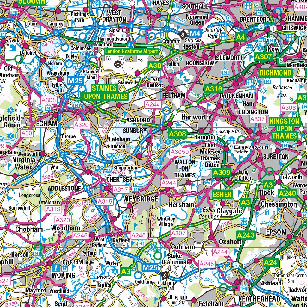 Greater London Map by Red Geographics | Avenza Maps