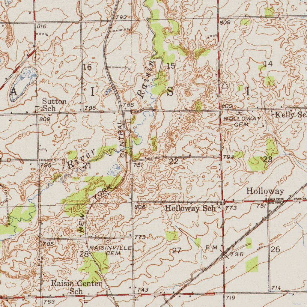 MI-BLISSFIELD: Authoritative US Topos Historic 1939 Map by Western ...