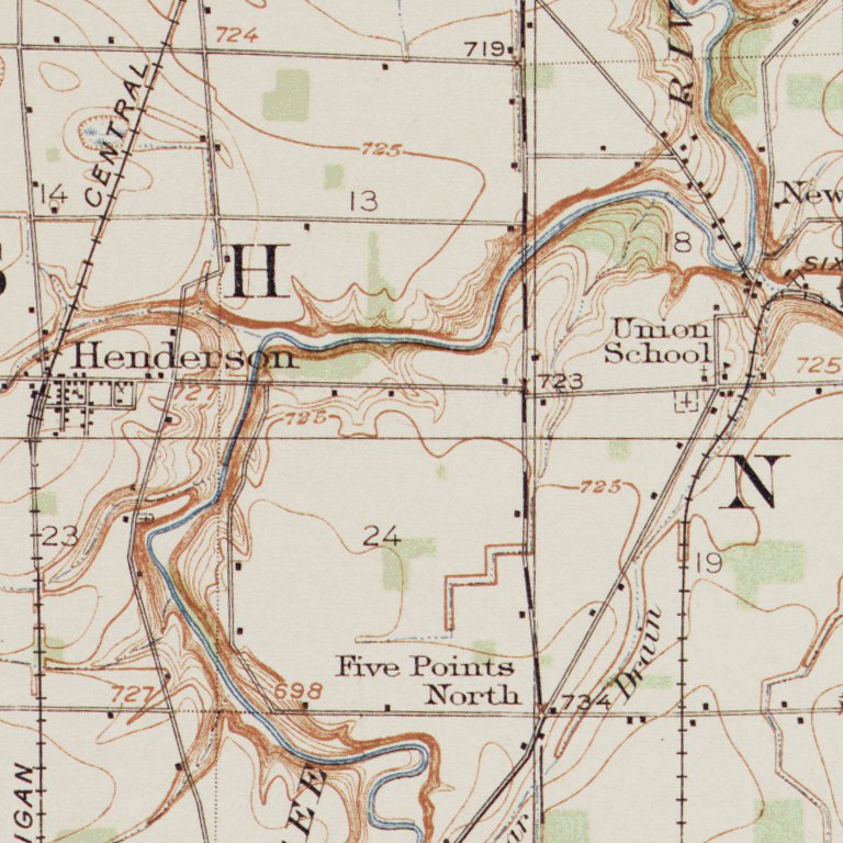MI-CHESANING: Authoritative US Topos Historic 1917 Map by Western ...