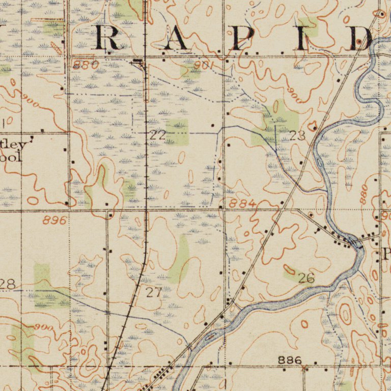MI-LANSING: Authoritative US Topos Historic 1912 Map by Western ...