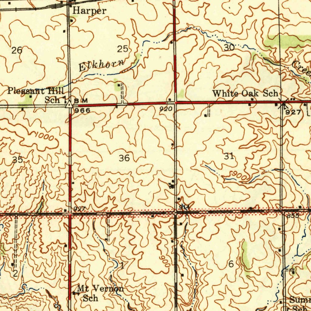 Forreston, IL (1945, 62500-Scale) Map by United States Geological ...