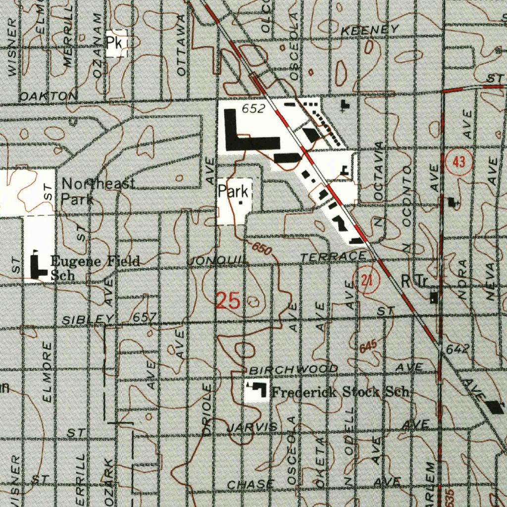 Park Ridge, IL (1993, 24000-Scale) Map by United States Geological ...