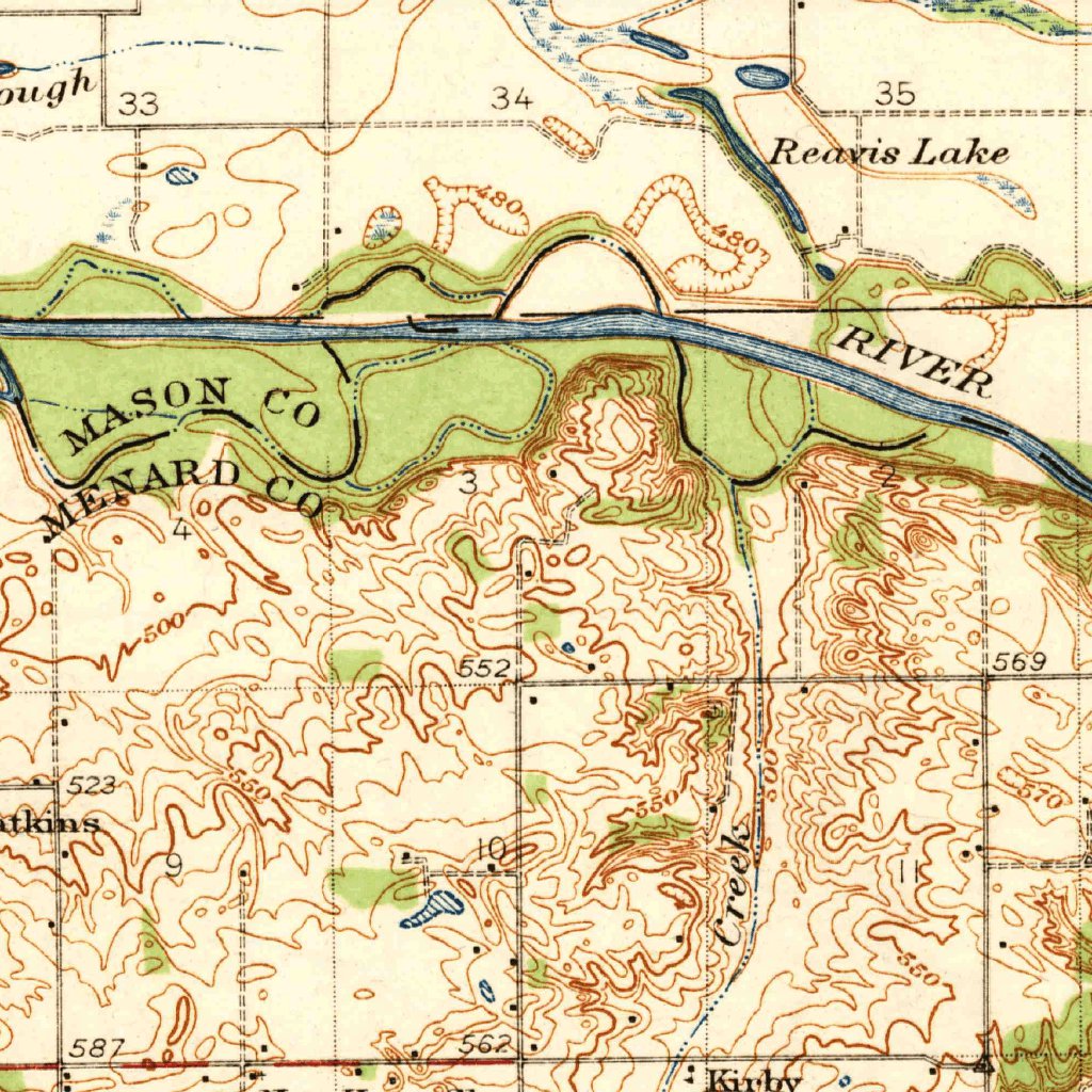 Petersburg, IL (1938, 62500-Scale) Map by United States Geological ...