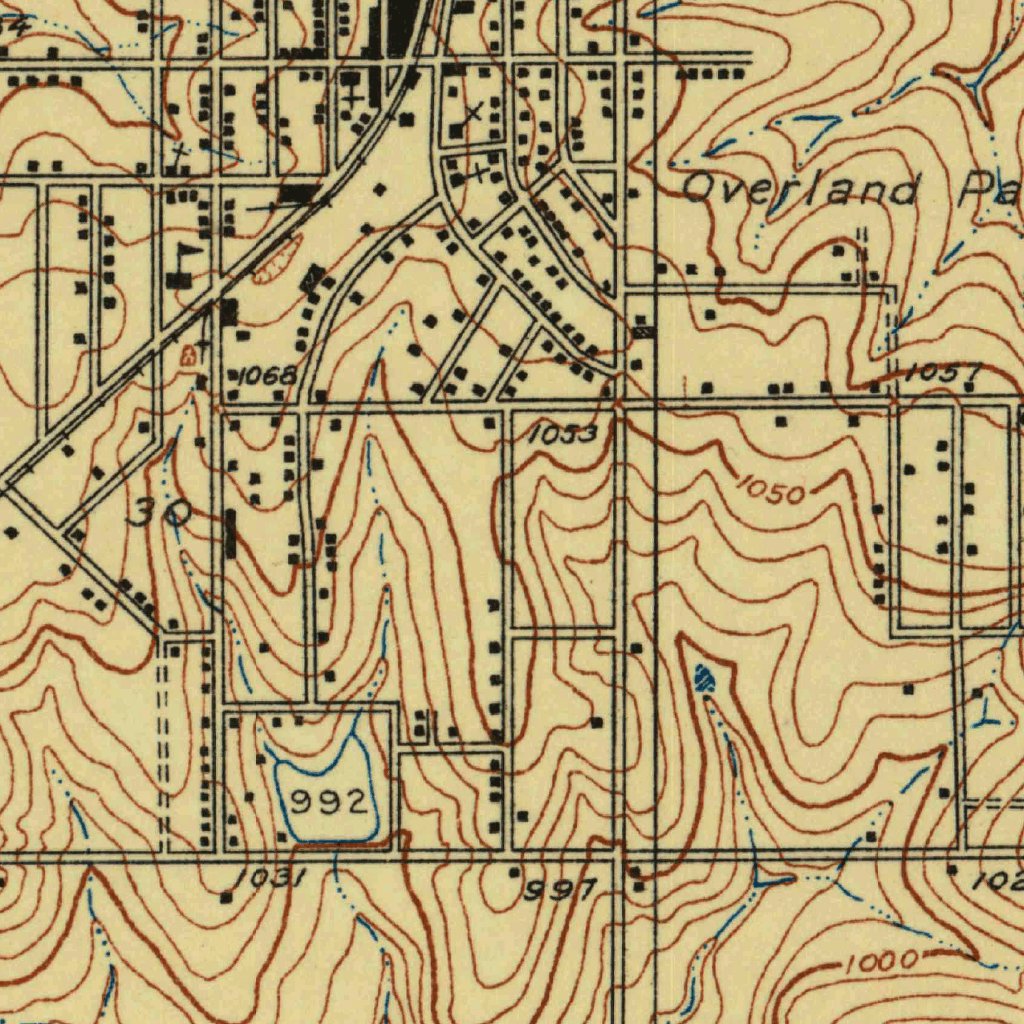 Lenexa, KS (1935, 24000-Scale) Map by United States Geological Survey ...